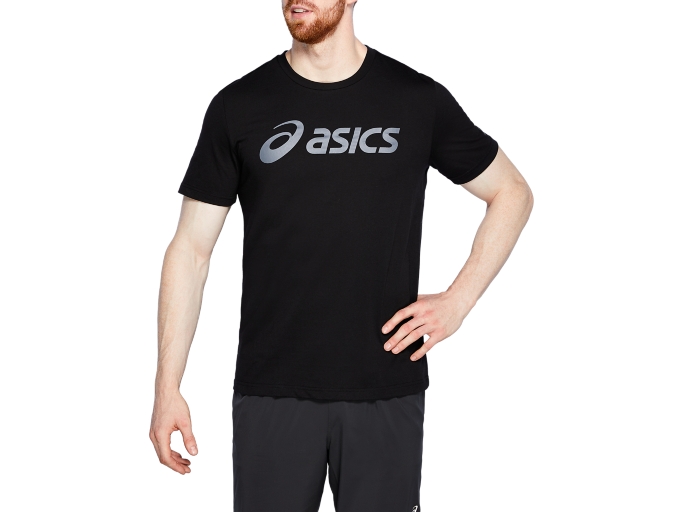 LOGO TEE | Men | Performance Black | Mens Short Sleeved Tops | ASICS ...