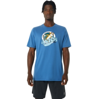 ASICS HERITAGE 1977 TEE | Men | Azure | Unisex Short Sleeve Shirts ...