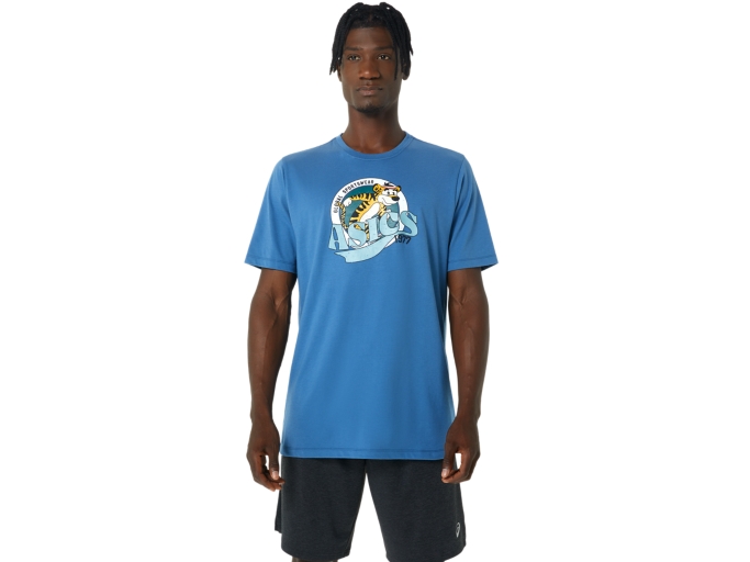 ASICS HERITAGE 1977 TEE | Men | Azure | Unisex Short Sleeve Shirts ...