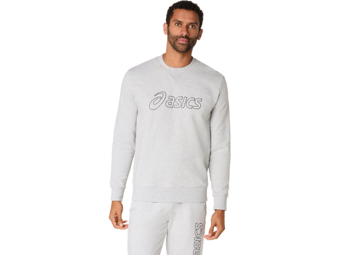 ASICS SWEATSHIRT | Men | Light Grey Heather | Langermede t-skjorter til ...