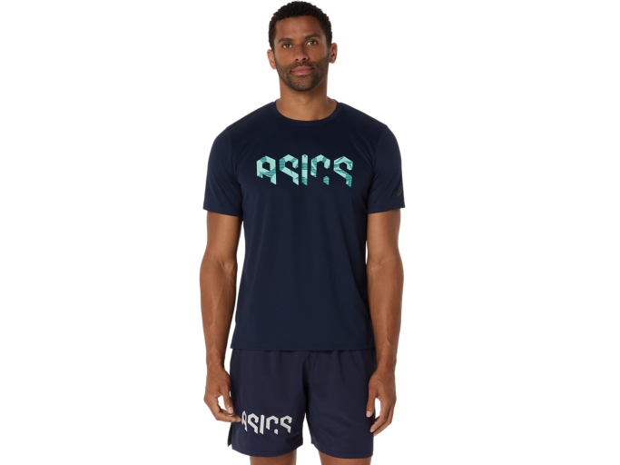 ASICS HEX GRAPHIC TEE | Men | MIDNIGHT | Men's Short Sleeve Shirts ...