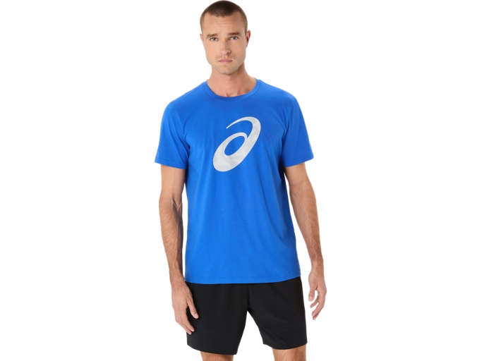 SPIRAL LOGO GRAPHIC COTTON BLEND TEE | Men | ILLUSION BLUE | Men's ...