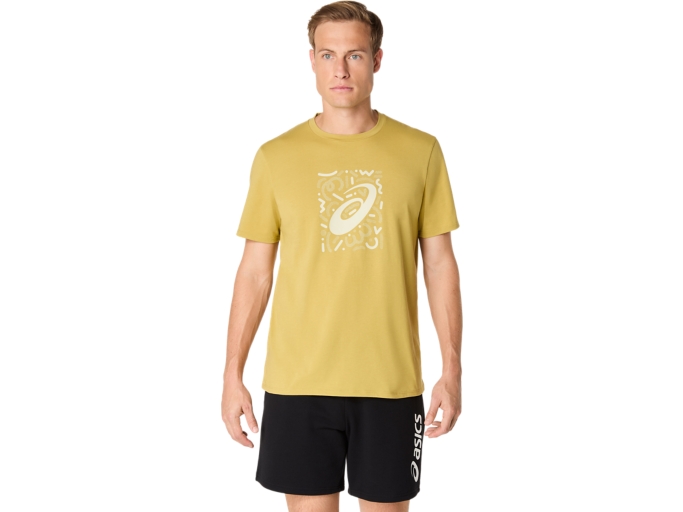 ASICS POP GRAPHIC TEE | Men | LEMONGRASS | Men's Short Sleeve Shirts ...