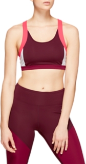 Color Block Bra 2 | Deep Mars | Sports Bras | ASICS