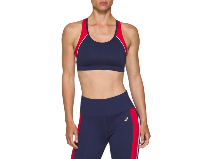 WOMEN'S TOKYO BRA | Peacoat/Classic Red | Sports Bras | ASICS