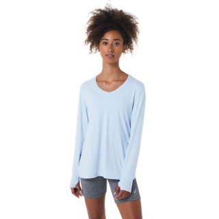 WOMEN'S LONG SLEEVE HEATHER TOP | Soft Sky Heather | T-Shirts & Tops ...