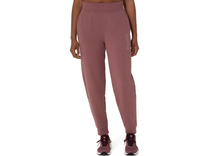ASICS LOGO SWEATPANT | Women | Rubble Red | Women's Trousers | ASICS UK