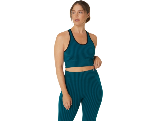 NAGINO FLEX SEAMLESS BRA | Women | RICH TEAL | Women's Sports Bras ...