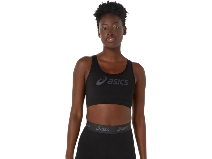 ESSENTIAL ASICS LOGO PADDED BRA | Women | Performance Black | Sports-bh ...