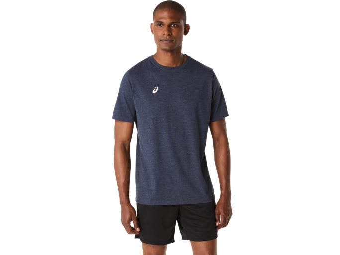 ASICS 1977 SPORTS TEE | Unisex | Peacoat Heather | Unisex Short Sleeve ...