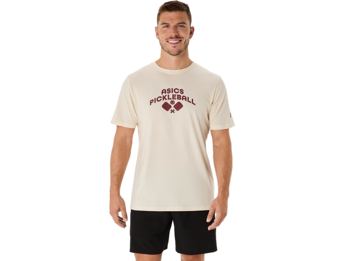 UNISEX ASICS PICKLEBALL SHORT SLEEVE TEE | Unisex | Oatmeal Heather ...