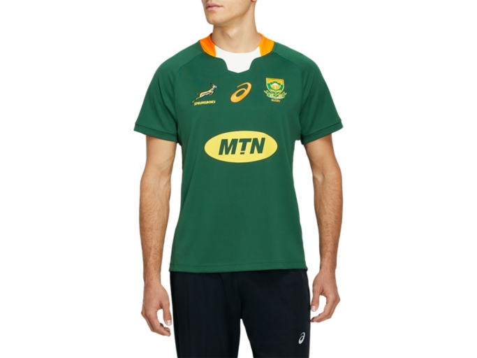 SPRINGBOKS HOME SHORT SLEEVED TOP REPLICA | Men | Oak Green | Mens ...