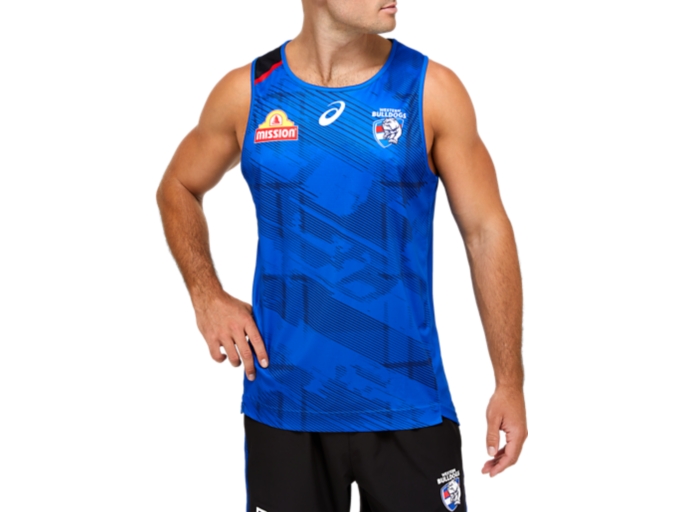WESTERN BULLDOGS TRAINING SINGLET | Men | Electric Blue | Mens AFL ...