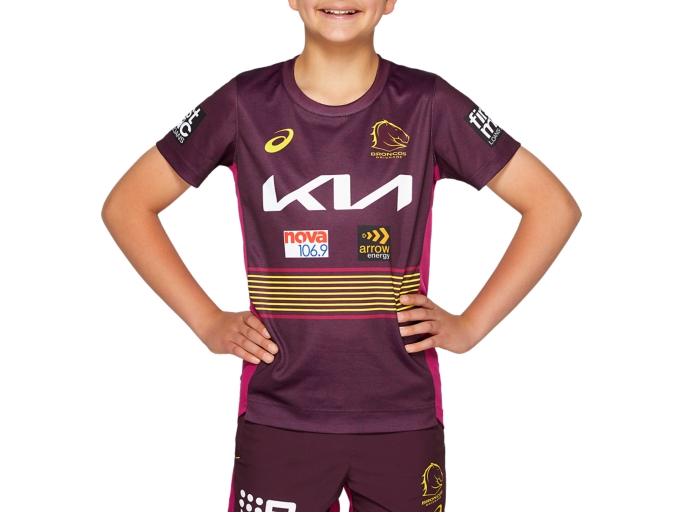 BRISBANE BRONCOS TRAINING TEE YOUTH | Kids | Deep Mars | Kids NRL ...