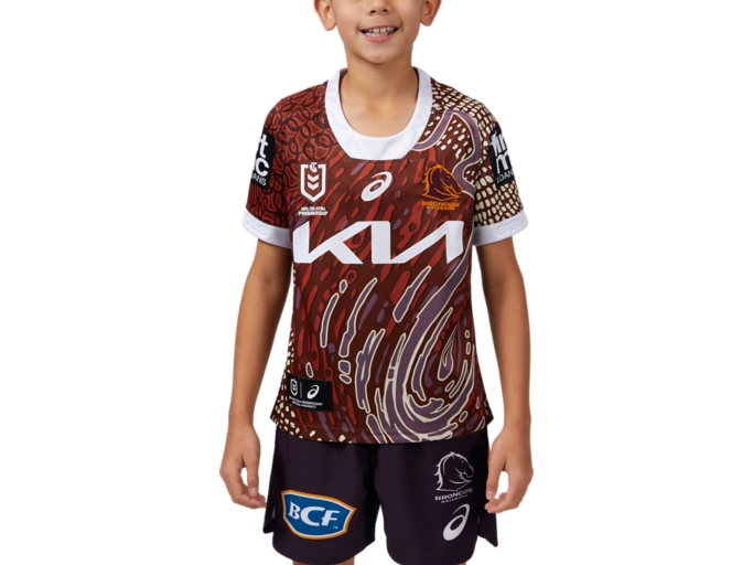 BRISBANE BRONCOS REPLICA INDIGENOUS JERSEY YOUTH | Kids | Deep Mars ...