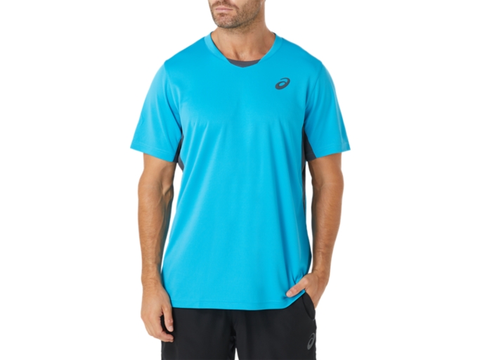PERFORMANCE TEE | Men | Island Blue | Mens Short Sleeved Tops | ASICS ...