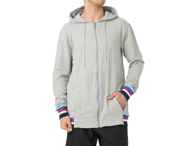 MEN'S Logo Sweat Full Zip Hoodie | Mid Grey Heather | Hoodies ...