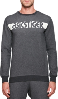 Big Logo Sweat Crew | Performance Black | Hoodies & Sweatshirts | ASICS