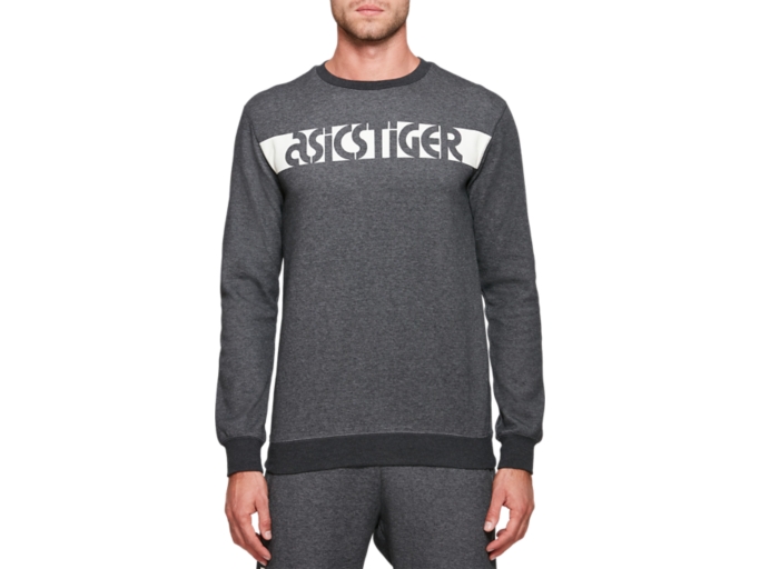 Big Logo Sweat Crew | Performance Black | Hoodies & Sweatshirts | ASICS