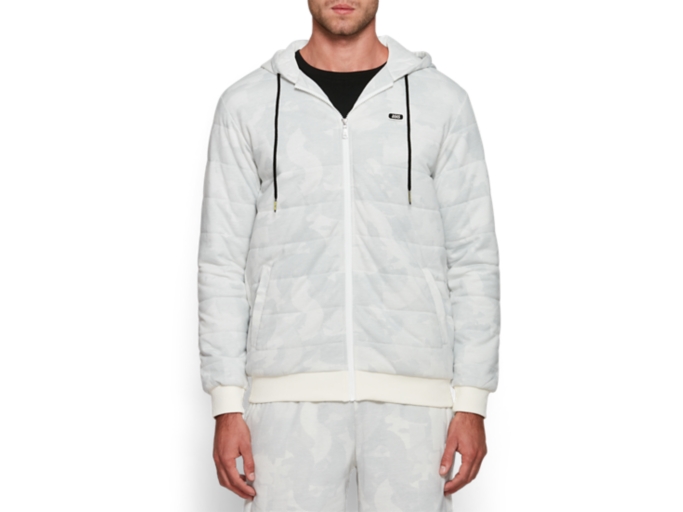 Padded Hoodie All Over Print | Cream | Hoodies & Sweatshirts | ASICS