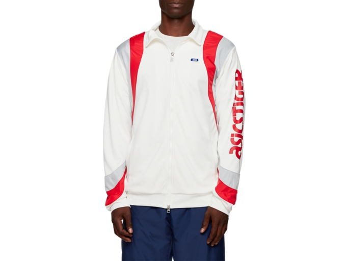 Color Block Track Jacket | Cream | Jackets & Outerwear | ASICS