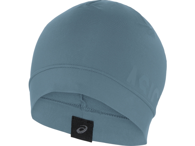 Men's LOGO BEANIE | Gris Blue | Opaski i czapki kapelusze | ASICS PL