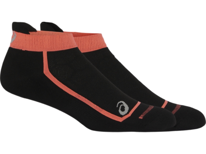 ROAD SINGLE TAB SOCK | Unisex | Performance Black/Sunrise Red | Socks ...