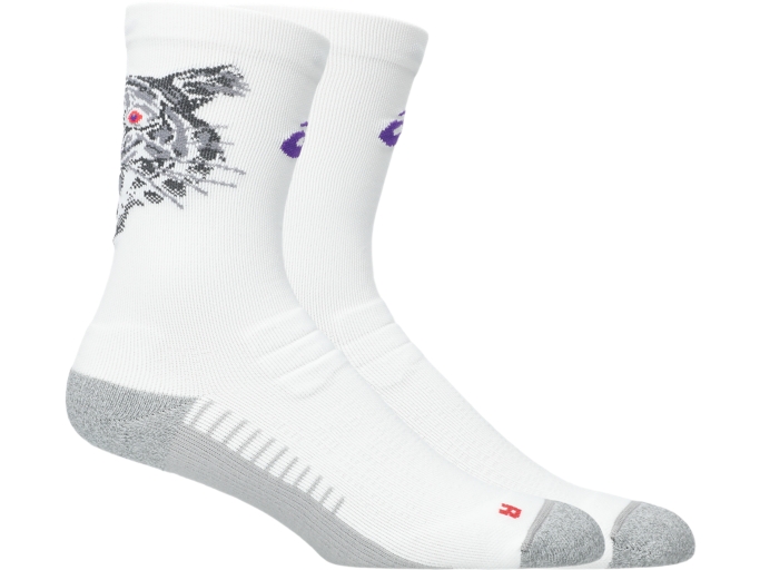 PERFORMANCE RUN SOCK CREW | Unisex | BRILLIANT WHITE/FLASH RED/EDO ...
