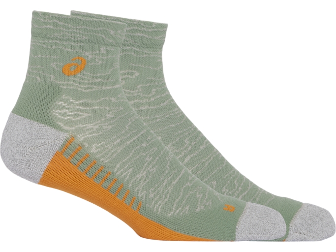 UNISEX PERFORMANCE RUN SOCK QUARTER | Dark Jade/Fellow Yellow | Unisex ...