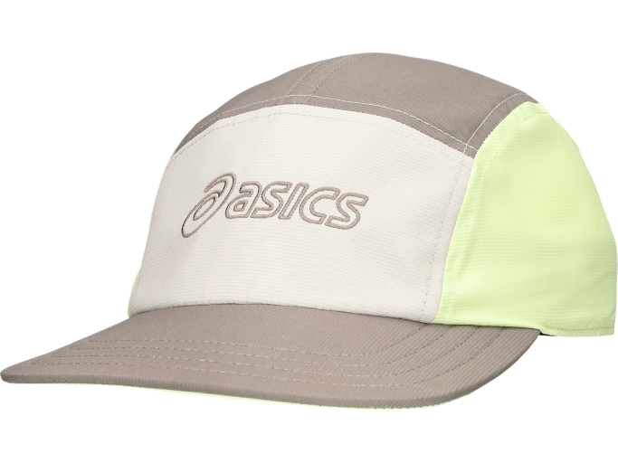 ASICS 5 PANEL CAP | Unisex | Taupe Grey/Mineral Beige /Huddle Yellow ...