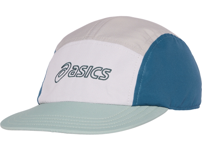 UNISEX ASICS 5 PANEL CAP | Rich Teal/Dark Jade/Feather Grey | Ropa de ...