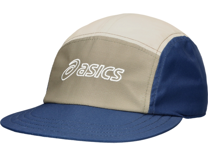 ASICS 5 PANEL CAP | Unisex | Blue Expanse/Birch | Hats & Headwear ...