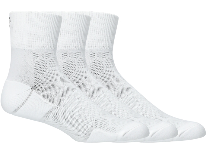 RUNNING QREW 3P | Unisex | BRILLIANT WHITE | Unisex Socks | ASICS Singapore