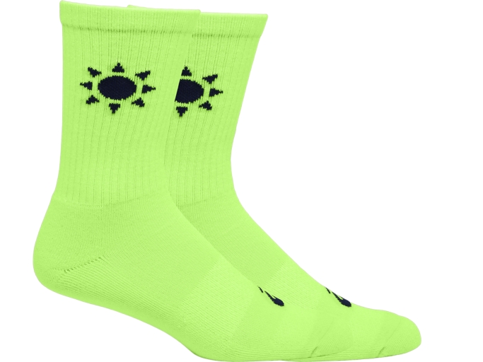 ASICS CREW SOCK | Unisex | Illuminate Green/Blue Expanse | Socks ...
