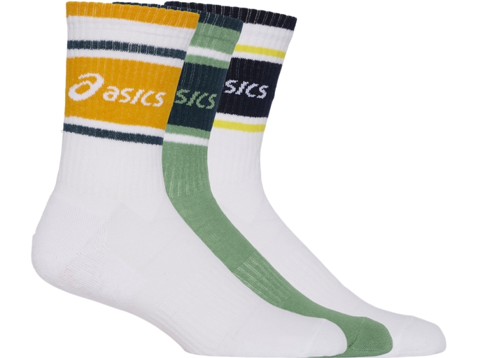3 PACK ASICS LOGO CREW SOCK | Unisex | Multi Colors | Unisex Socks ...