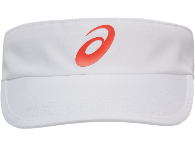 Unisex PERFORMANCE VISOR | Brilliant White/Sunrise Red | Tennis ...