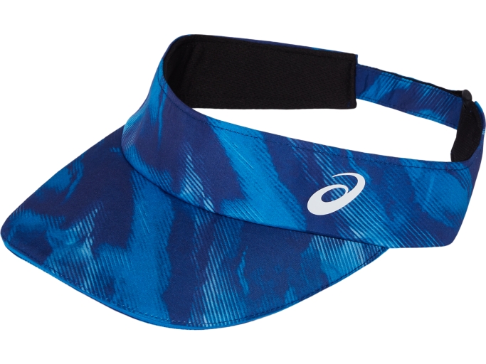 GRAPHIC PERFORMANCE VISOR | Unisex | Dive Blue | Headwear | ASICS Australia