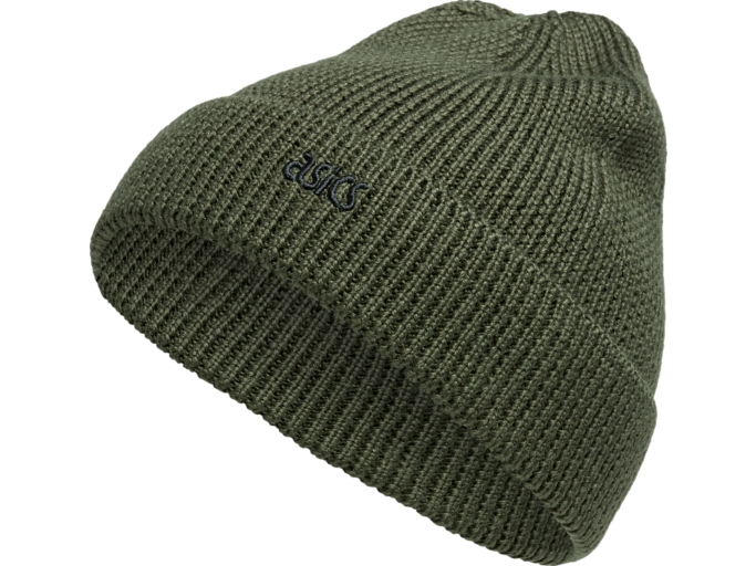 UNISEX AT KNIT BEANIE | Mantle Green | Accessories | ASICS