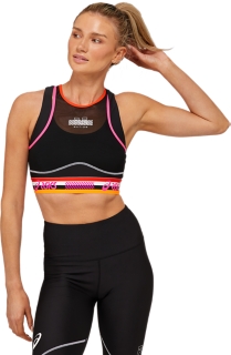 Women's P.E NATION X ASICS TRACKLITE SPORTS BRA | Black | Sports Bras ...