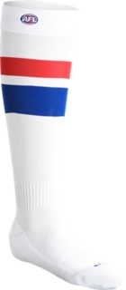 WESTERN BULLDOGS REPLICA CLASH SOCK | Men | Brilliant White | AFL ...